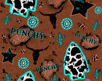 Seamless Pattern Western | Etsy