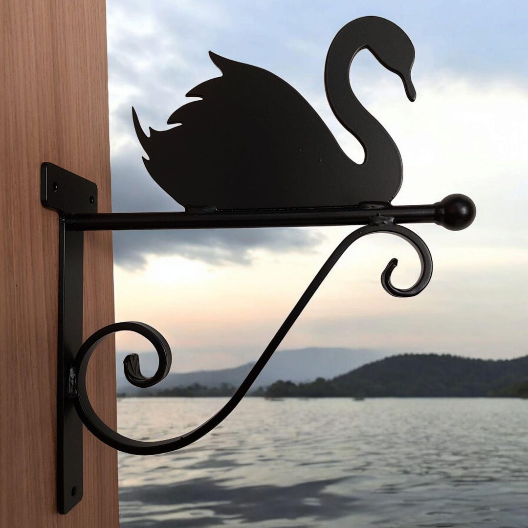 Swan Hanging Basket Bracket - Etsy
