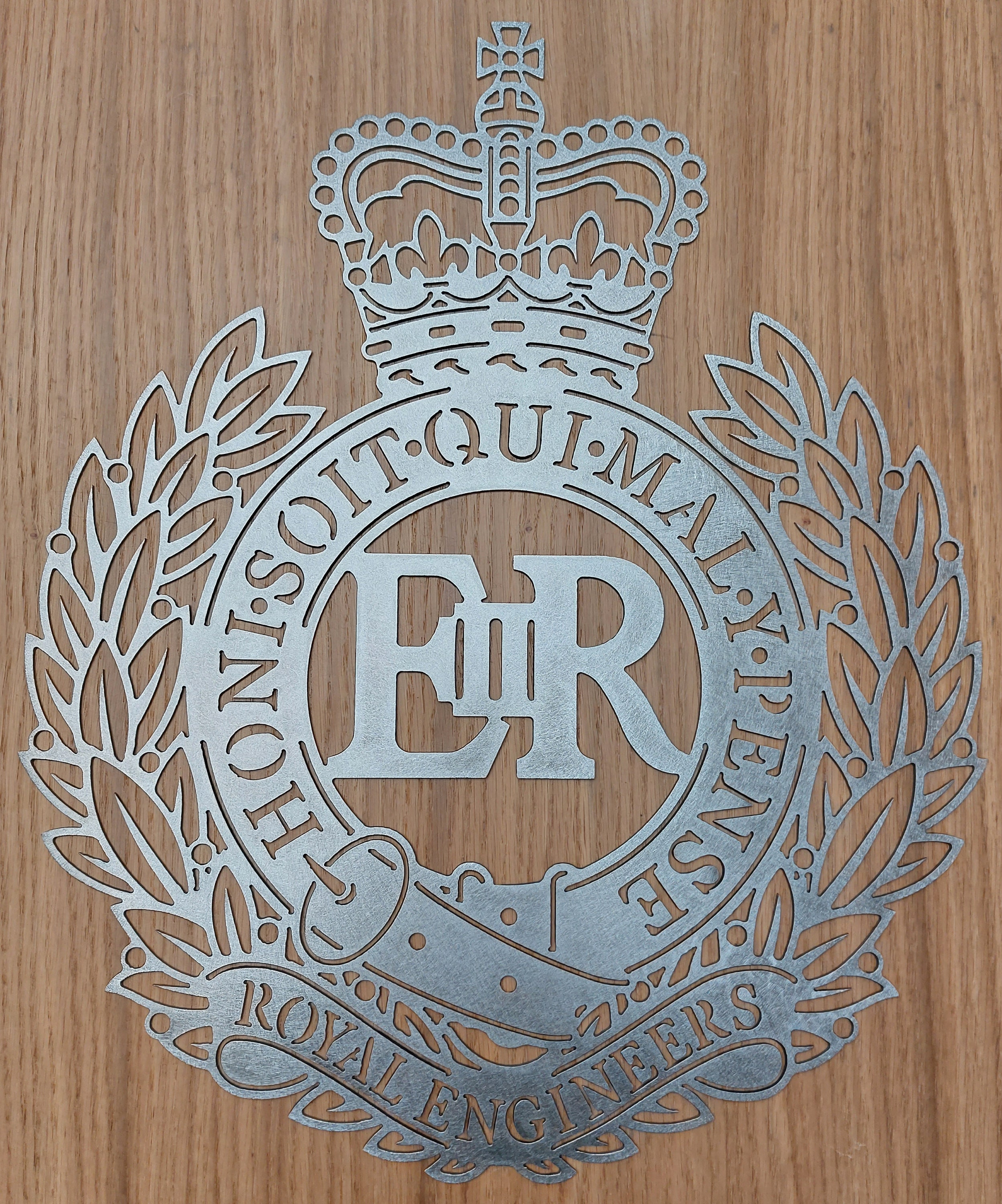 Steel Royal Engineers Badge - Etsy