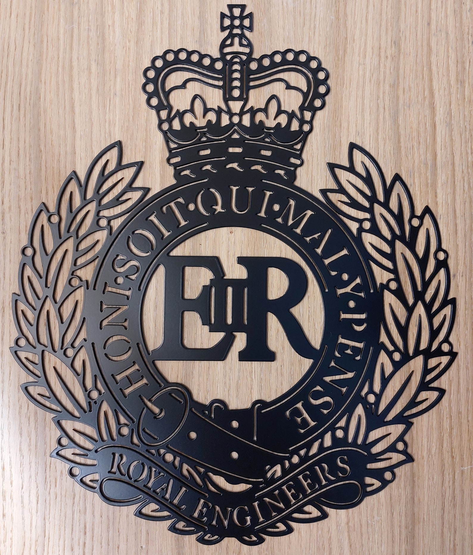 Steel Royal Engineers Badge - Etsy
