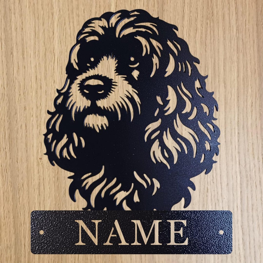 Personalised Steel Cockapoo - Etsy