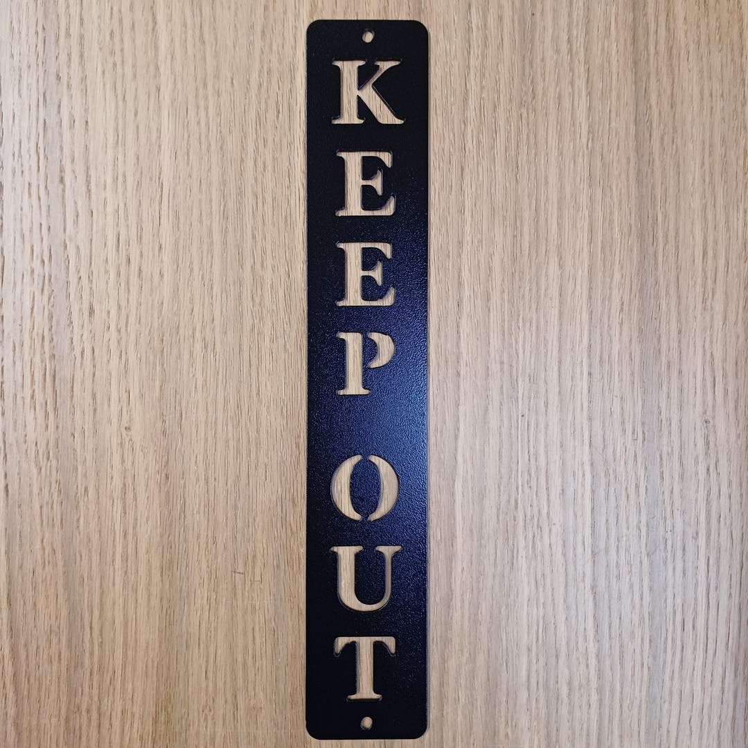 Steel KEEP OUT Sign - Etsy