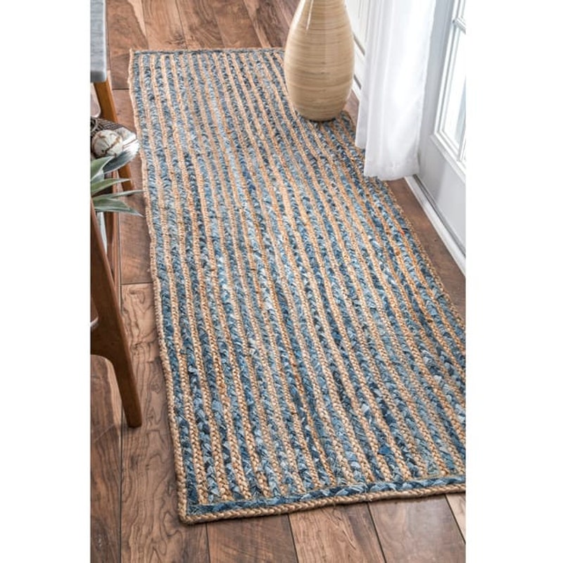 Denim Braided Rug - Etsy