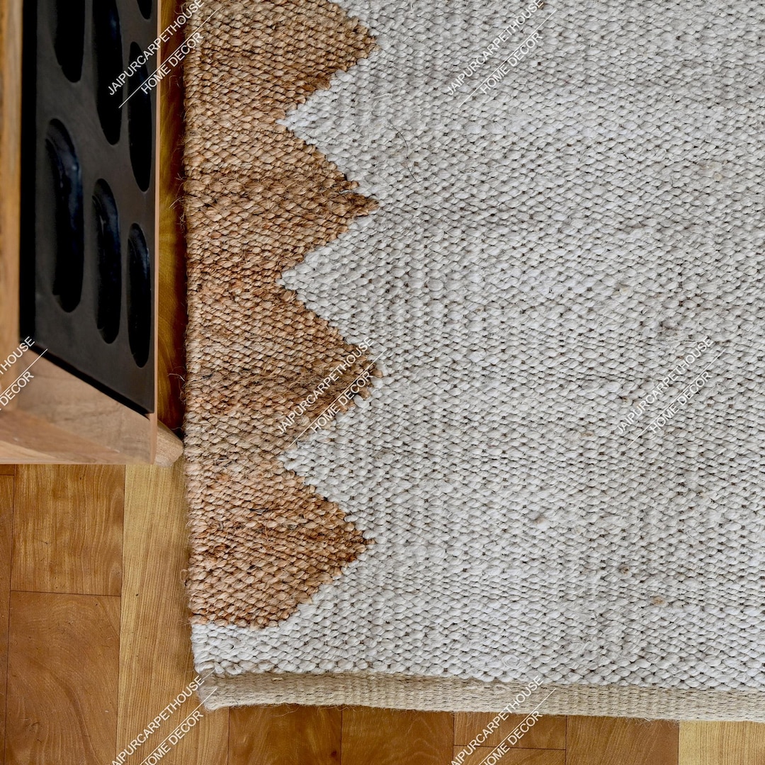 Hemp Area Runner , Handmade Jute Rug Vintage Rug Custom Rug Natural ...