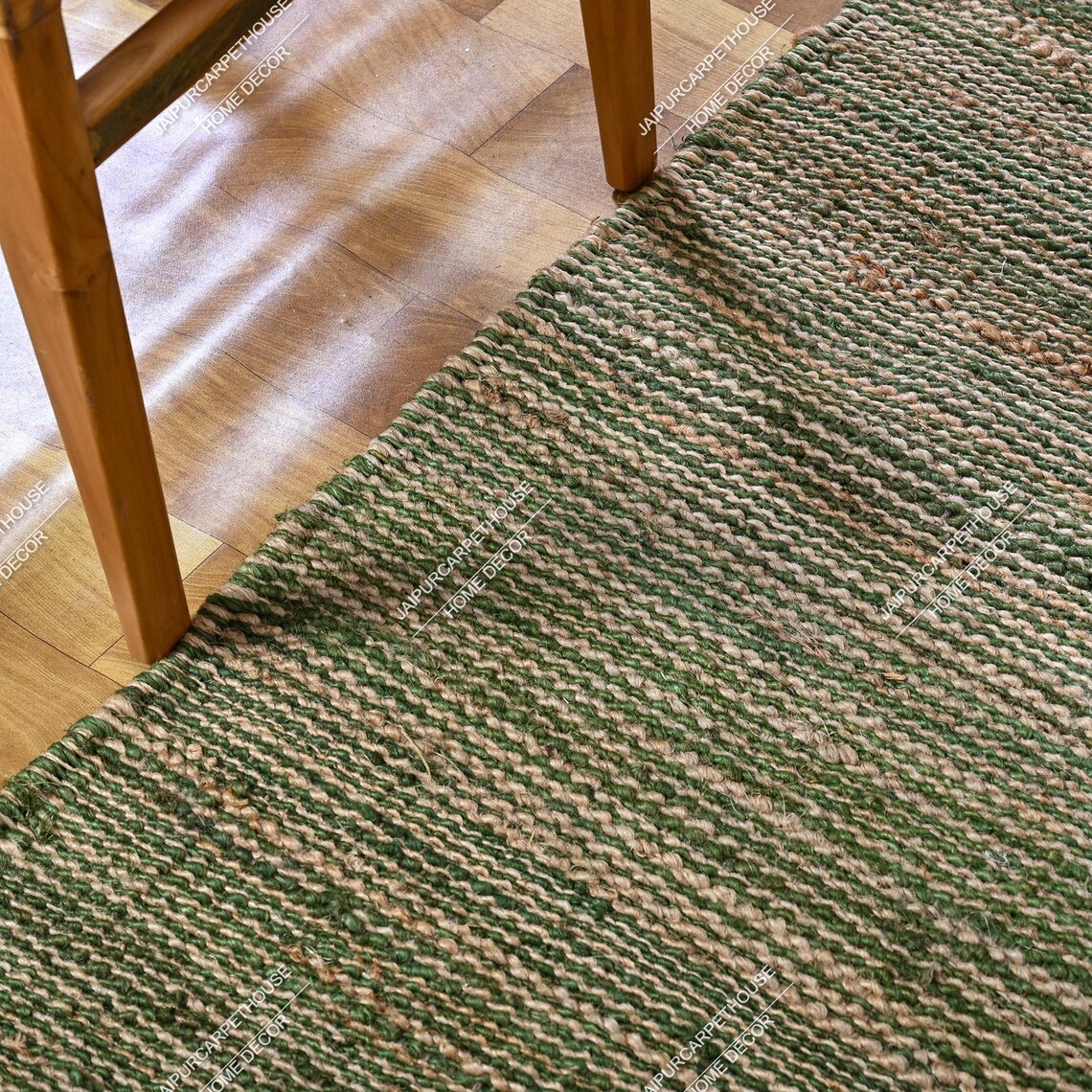 Handwoven Hemp Rug Dhurrie, Hemp Rug for Hallway Rug Natural Jute Hemp ...
