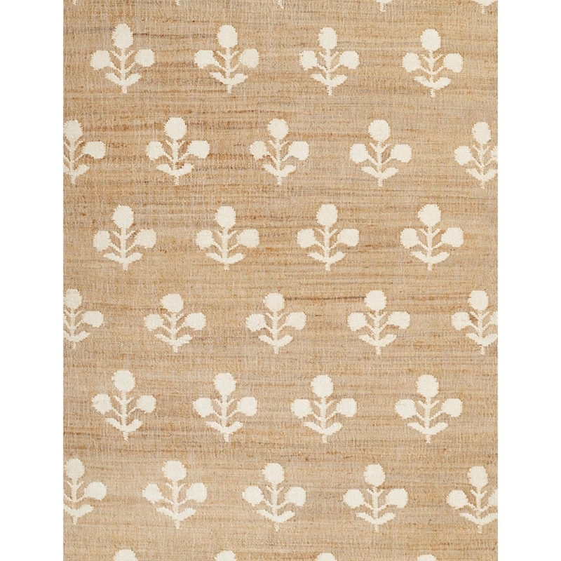 Jute Floral Rug - Etsy