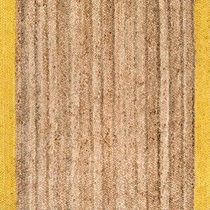 Natural Yellow Handmade Jute Rug, Natural Jute Runner, Square Rug, Jute ...