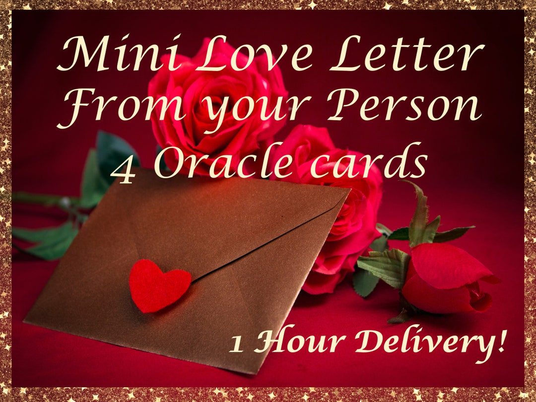 Love Letter From Your Person, Soulmate, Twin Flame, 1 Hour Delivery ...
