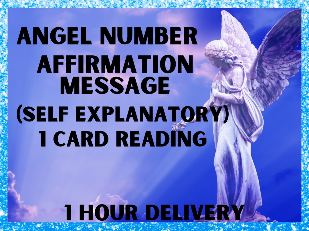 Angel Number Affirmation Message, Angel Numbers, Positive Affirmation ...