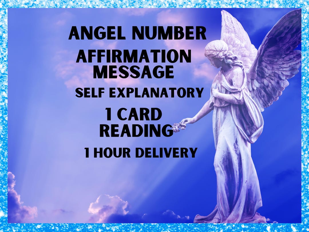 Angel Number Oracle Reading, Affirmation Message, 1 Card Reading, 1 ...