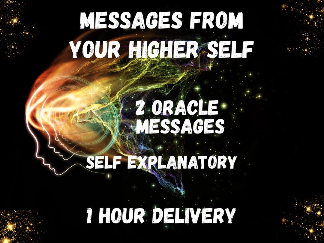 Higher Self Messages, 2 Card Oracle Reading, 1 Hour Delivery, Channeled ...