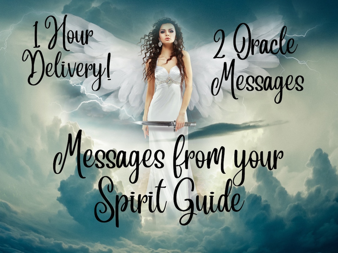 Messages From Your Spirit Guide, 2 Oracle Card Reading, 1 Hour Delivery ...