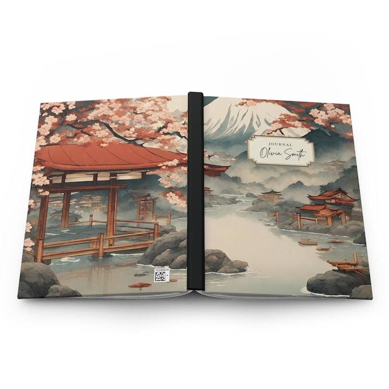 Personalized Mount Fuji Journal, Japanese Travel Diary, Zen Meditation ...