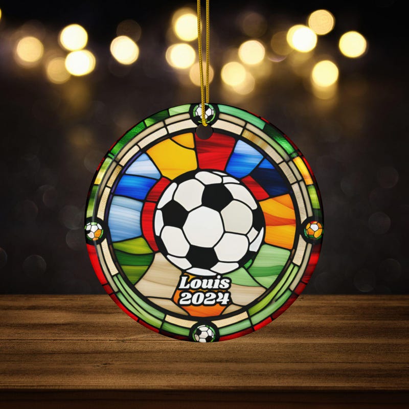 Stained Glass Soccer - Etsy