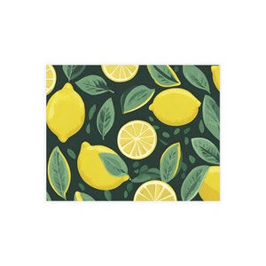 Personalized Lemon Notecard With Envelope Stationary Set for Women ...