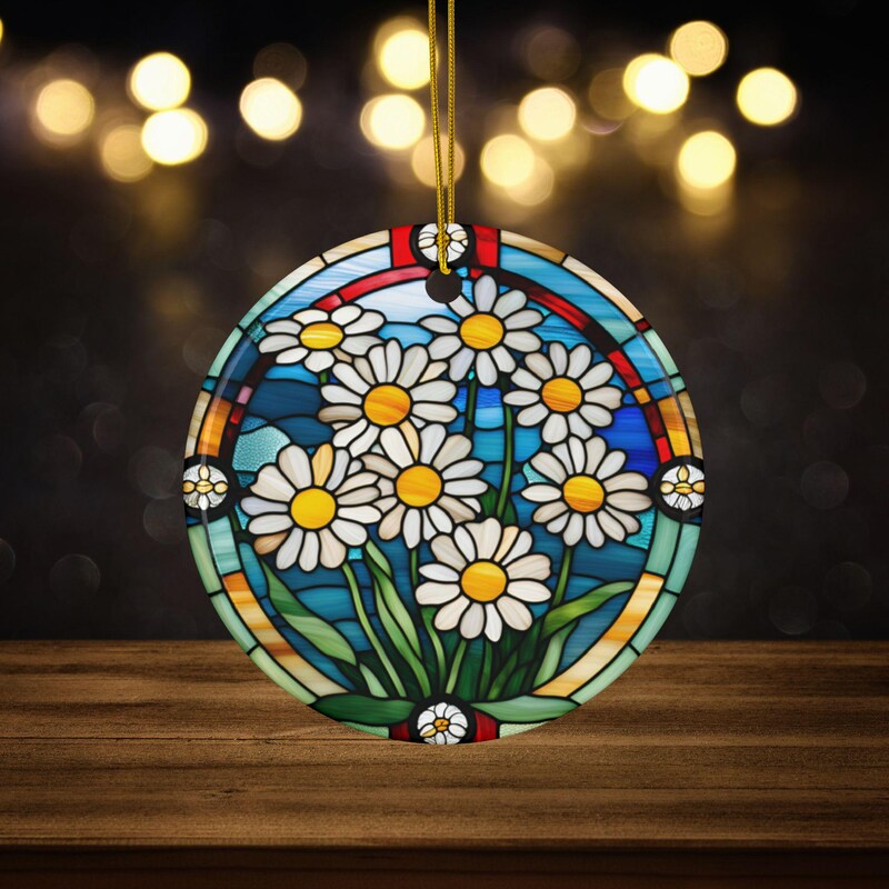 Stained Glass Daisy - Etsy