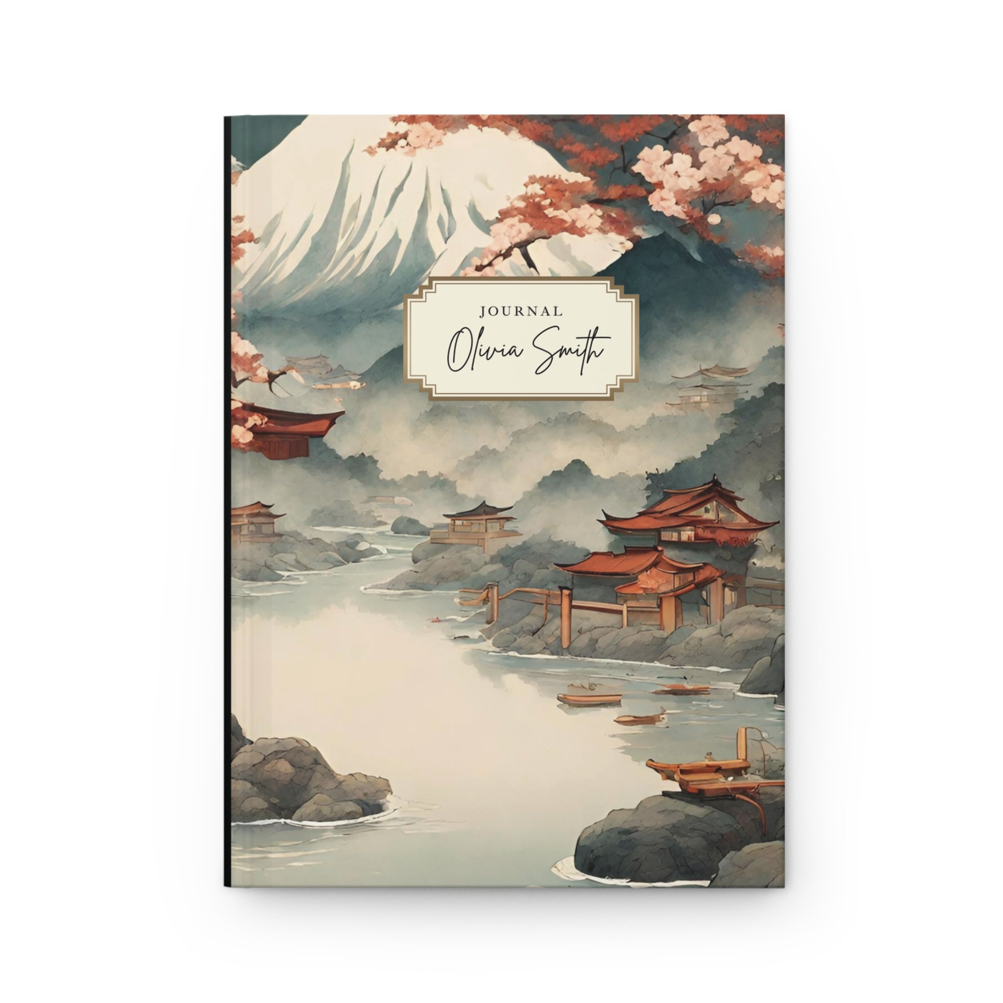 Personalized Mount Fuji Journal, Japanese Travel Diary, Zen Meditation ...