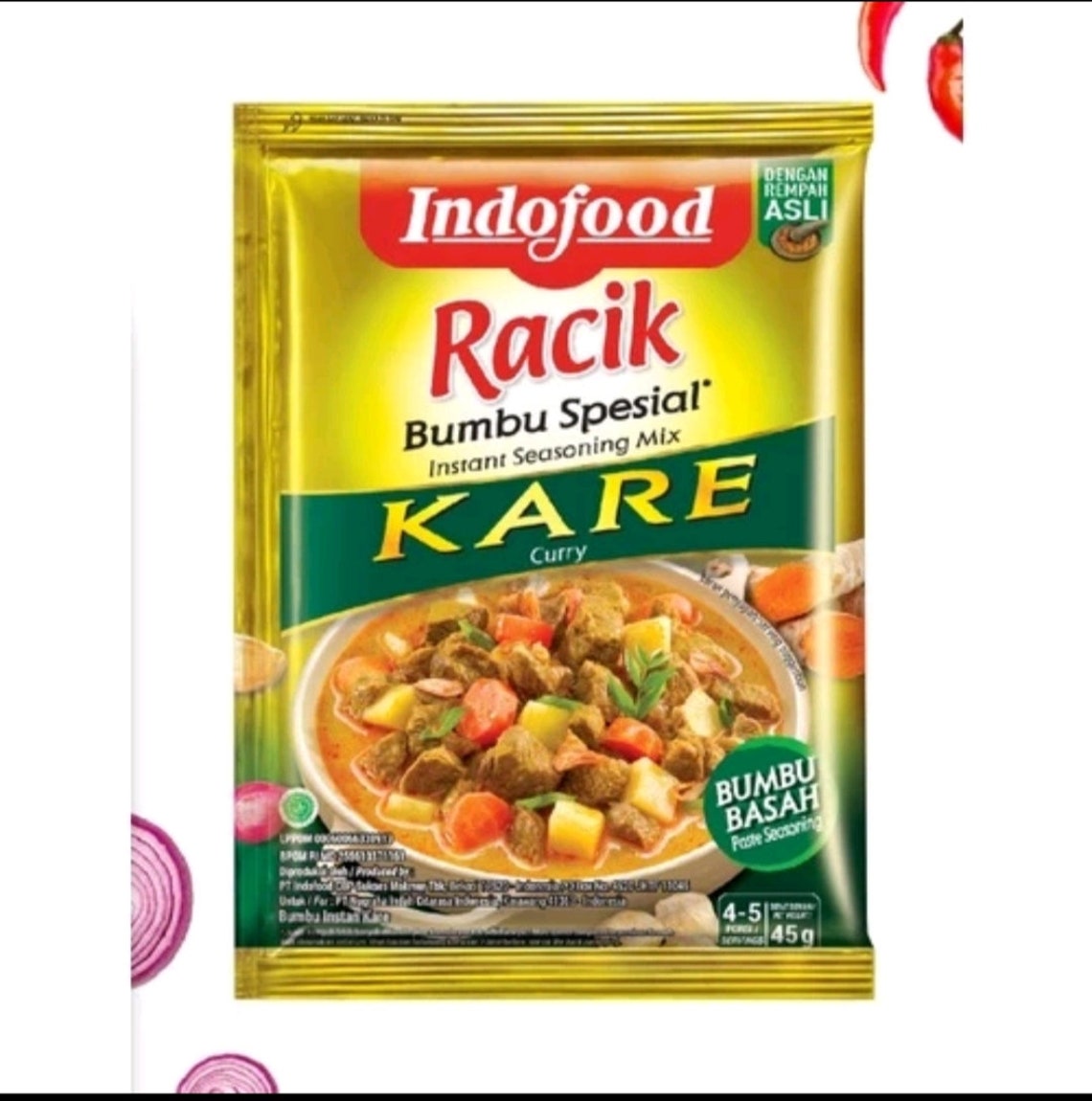 Instant Wet Seasoning 6 Sachets Mix, Original Indonesian Recipe Halal ...