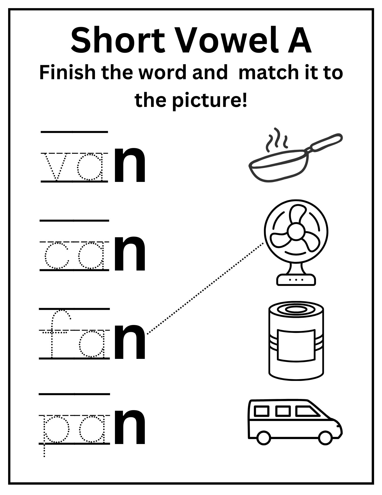 Reading Short Vowels Worksheets - Etsy