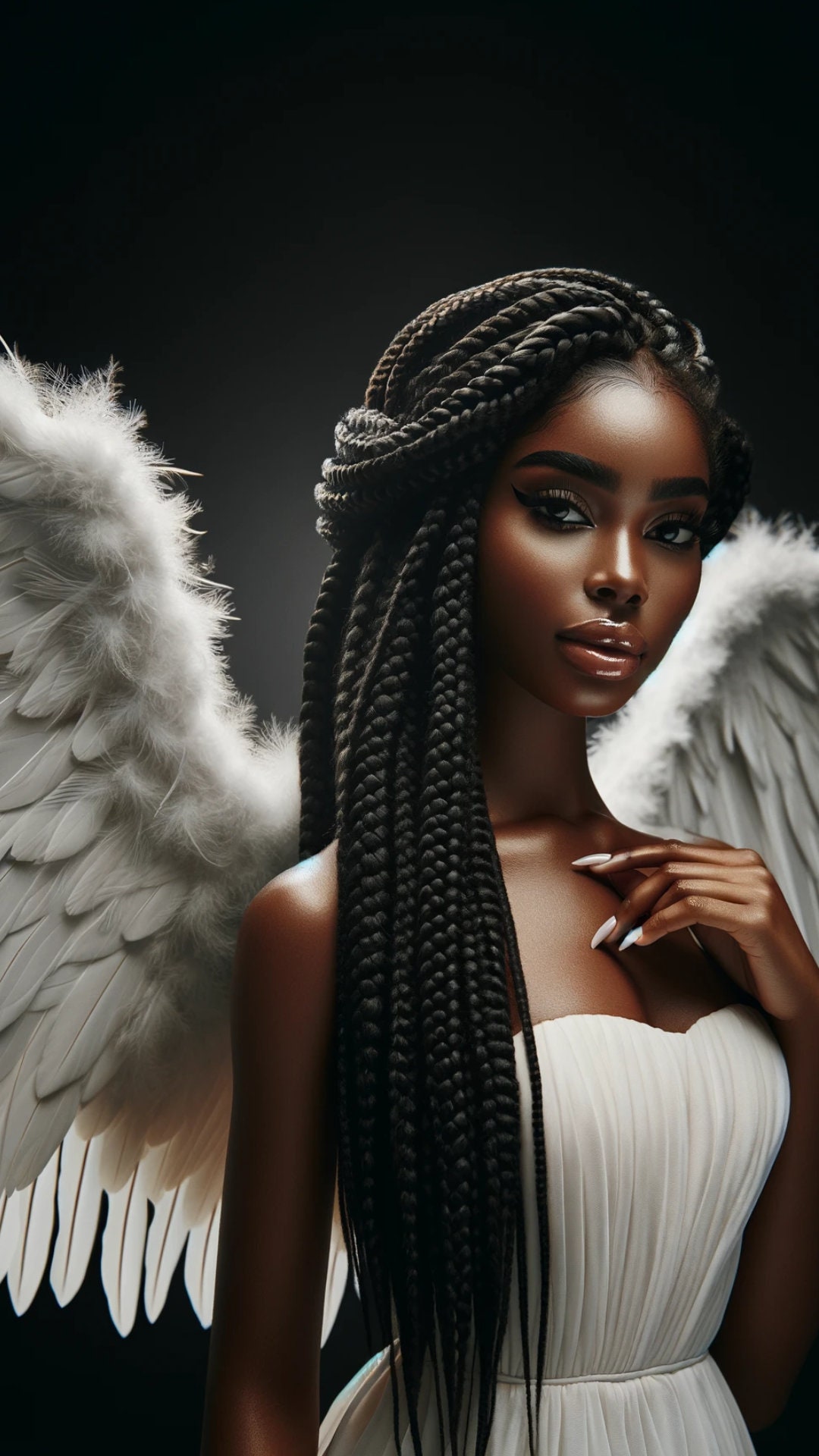 Black Guardian Angels Phone Wallpaper - Etsy