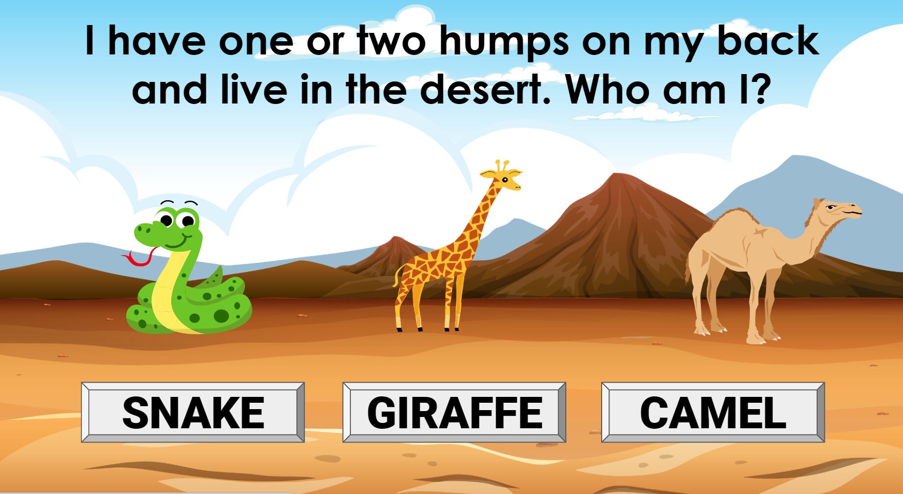 Animal Riddles Game for Grades 2-4 Interactive Google Slides Activity ...