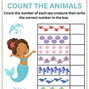 Count and Color Worksheets for Grades K-2 - Etsy