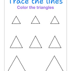 Fun Simple Shapes Tracing Worksheet Packet for Young Children and ...
