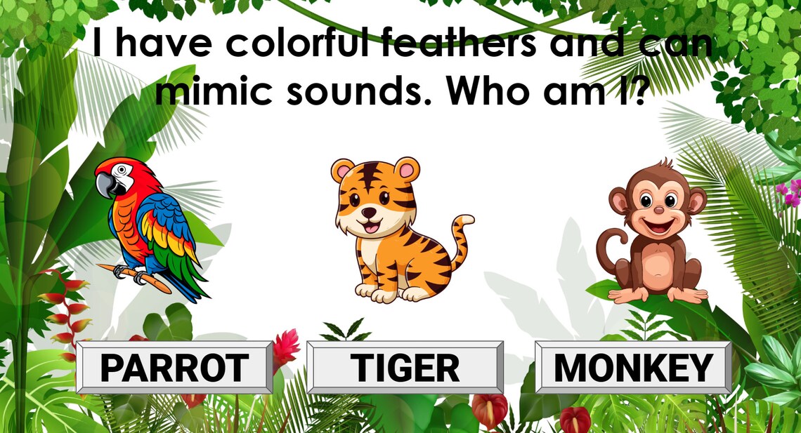 Animal Riddles Game for Grades 2-4 Interactive Google Slides Activity ...