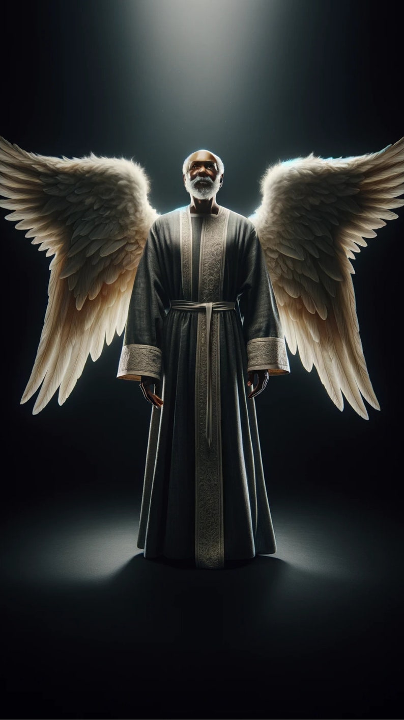 Black Guardian Angels Phone Wallpaper - Etsy