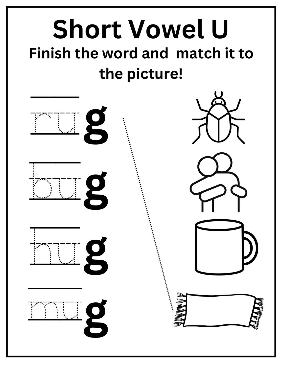 Reading Short Vowels Worksheets - Etsy