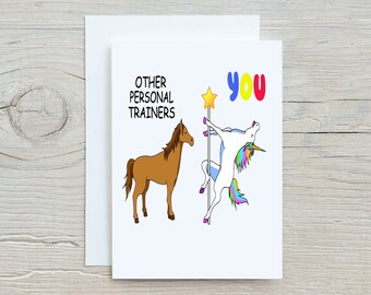 Personal Trainer Birthday Card - Etsy