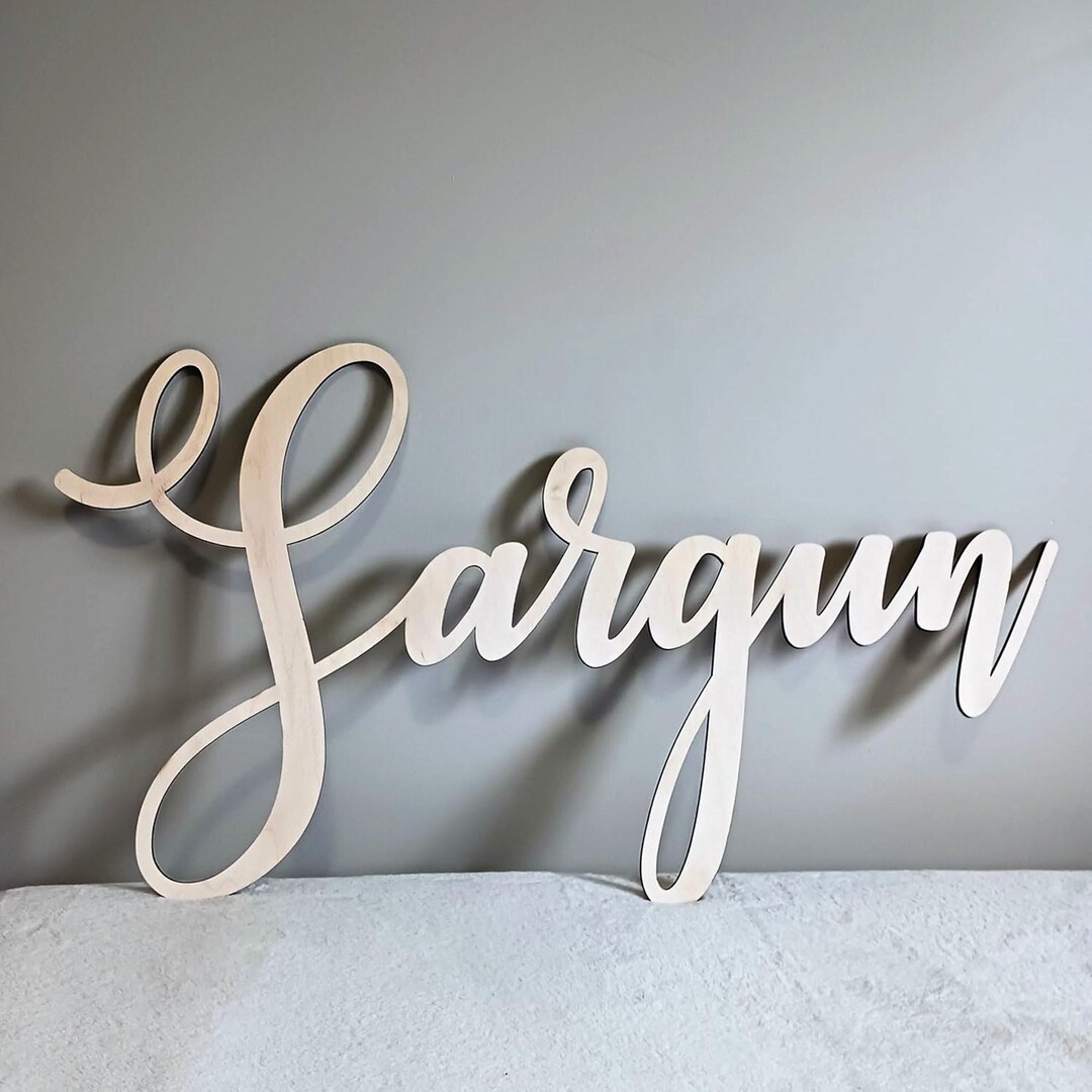 Baby Name Sign Cutout | Name Cut Out | Personalized Name Sign | Above ...