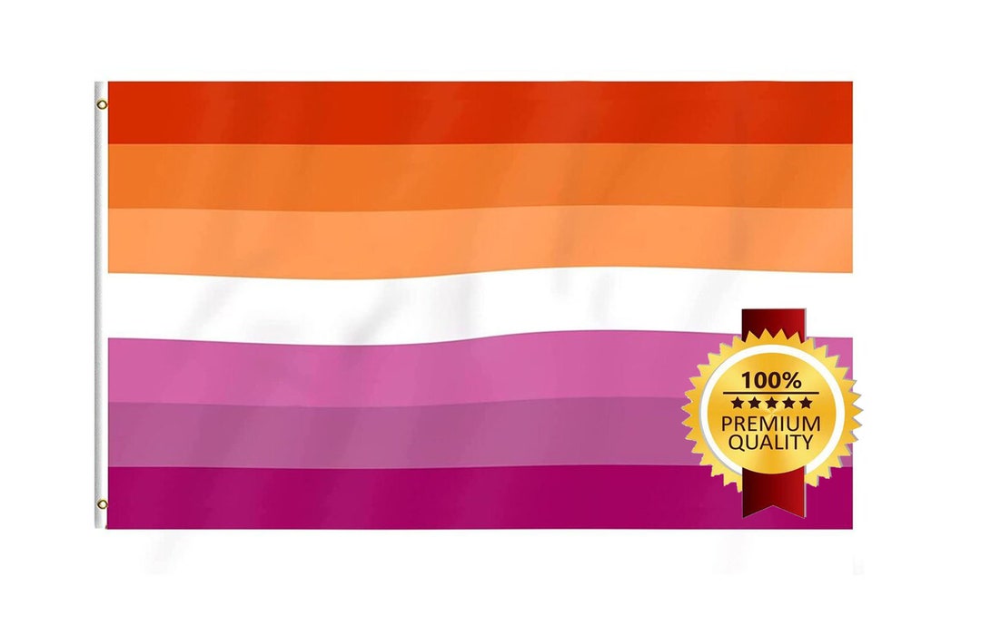 Lesbian Sunset Flag 3 X 5 Pride Flag Lesbian Sunset Etsy