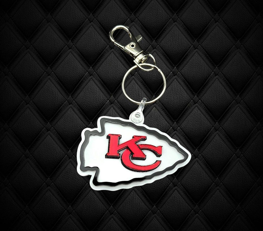 K.C. Chiefs Inspired Keychain / Bag Charm - Etsy