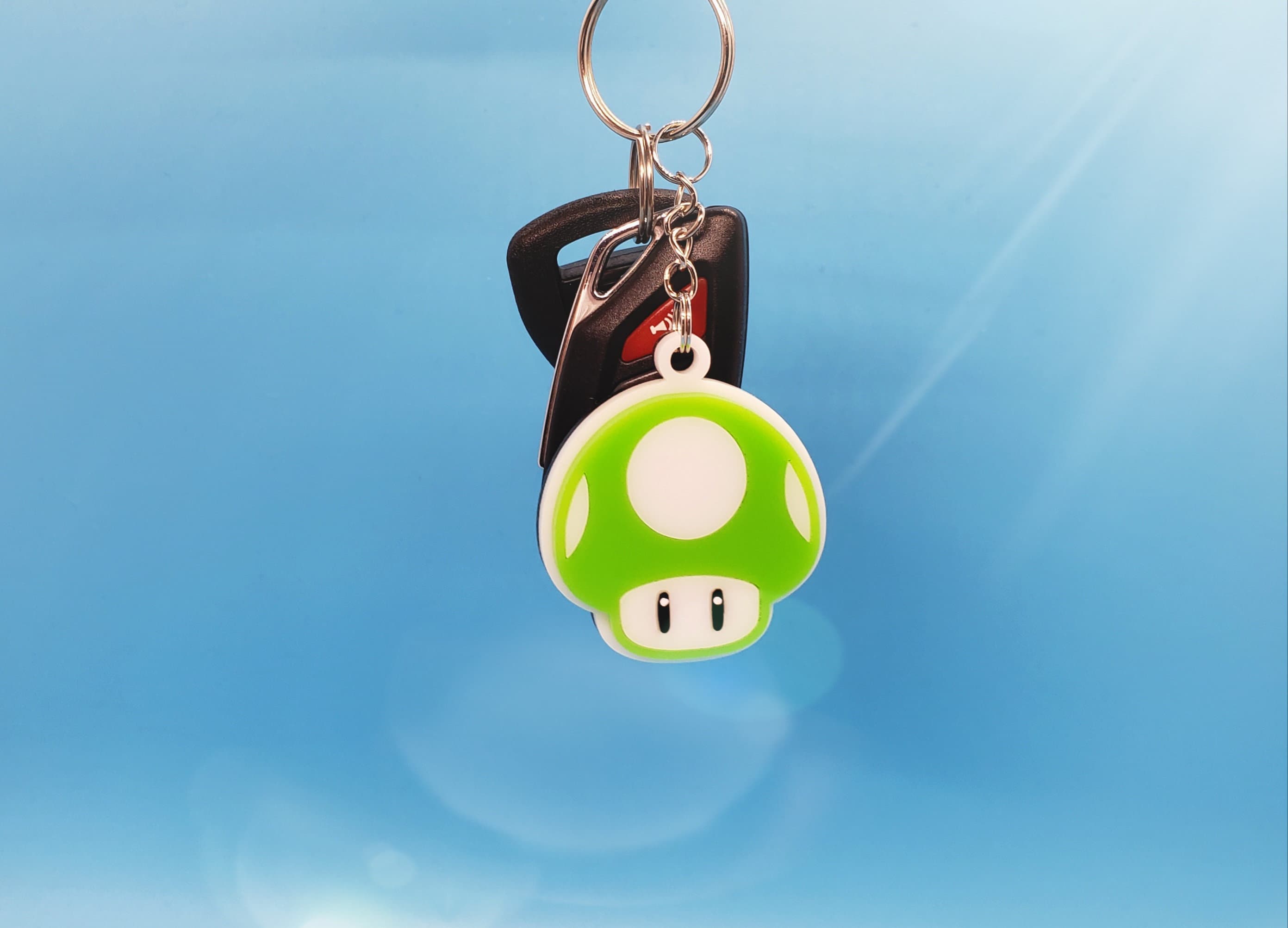 Super Mario Green Mushroom 3D Keychain - Etsy