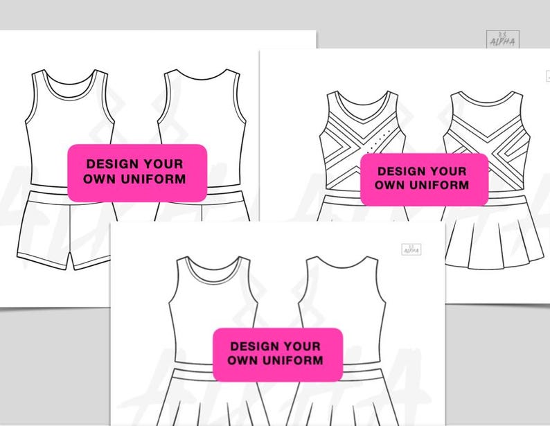 Cheer Uniform Coloring Page, Cheer Uniform Coloring Template, Cheer ...