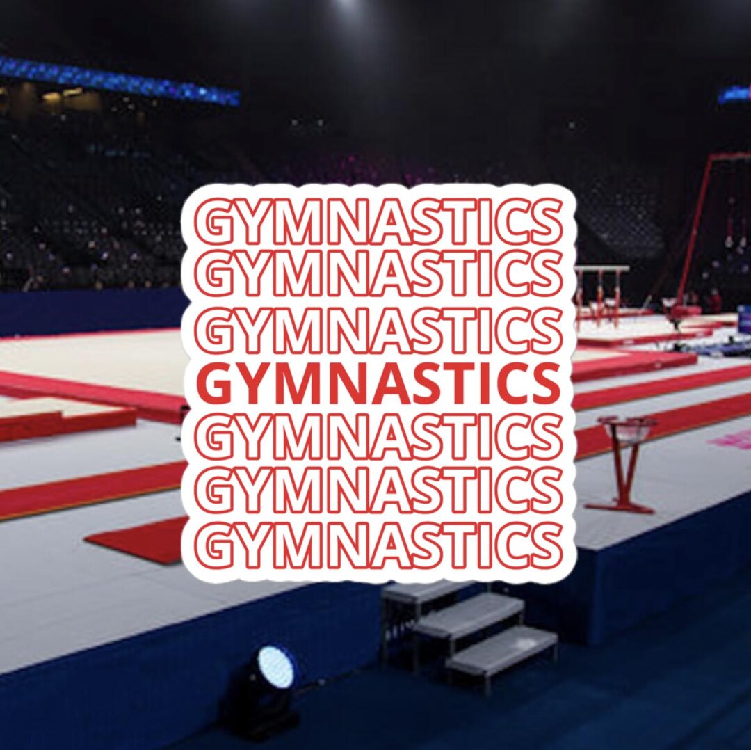 Gymnastics Sticker, Gymnast Sticker - Etsy