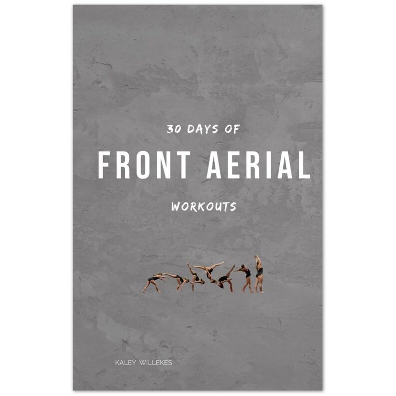 30 Days of Front Aerial Workouts-easy to Follow Workouts, Dancer Gift ...