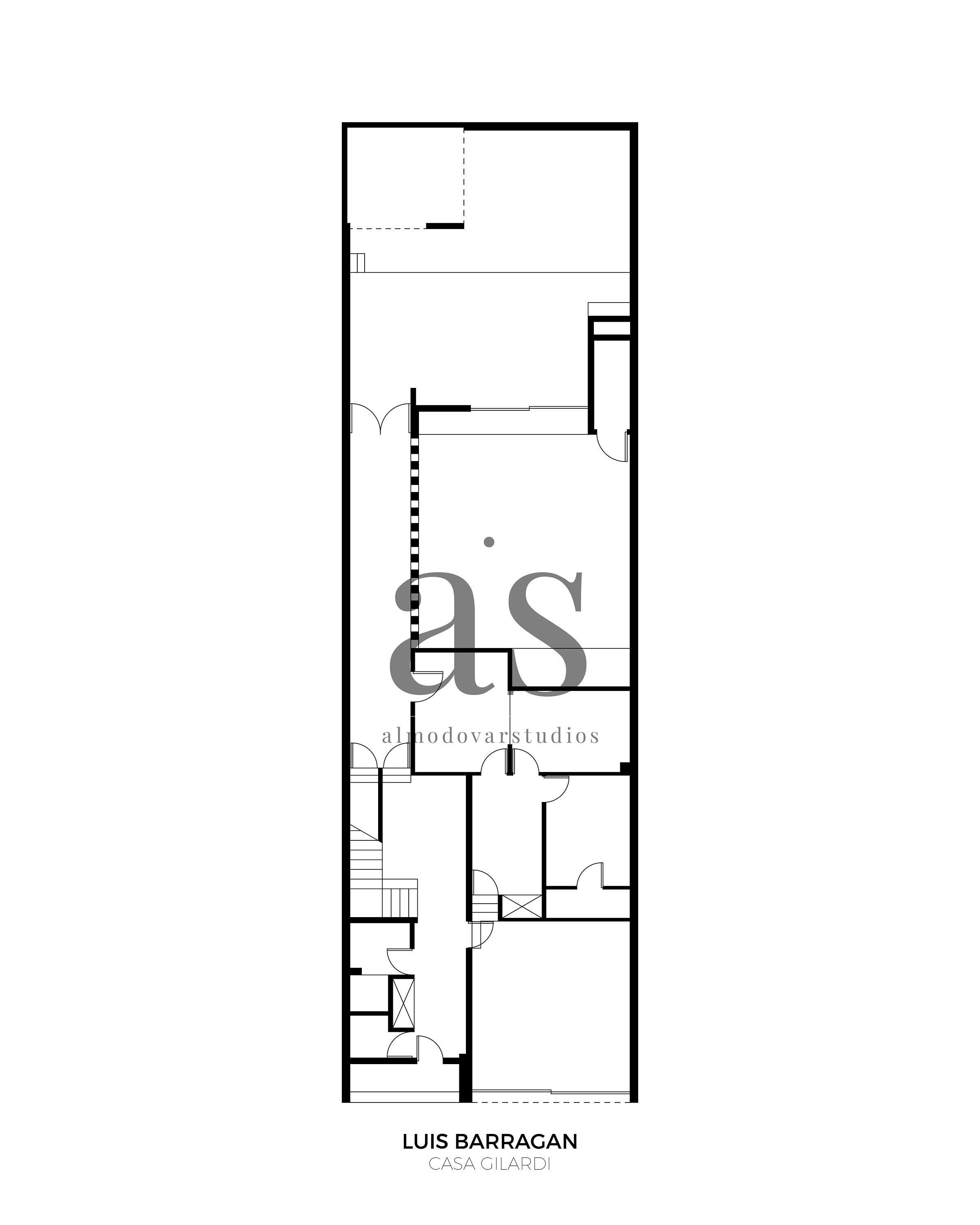 Luis Barragan . Casa Gilardi . Floor Plan . Minimal Architecture ...