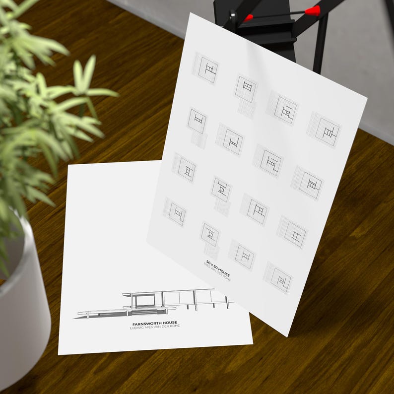 Ludwig Mies Van Der Rohe . 50x50 House . Minimal Architecture ...