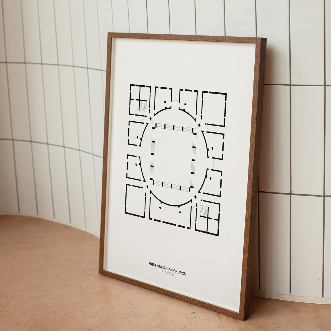Louis Kahn . First Unitarian Church . Floor Plan . Minimal Architecture ...