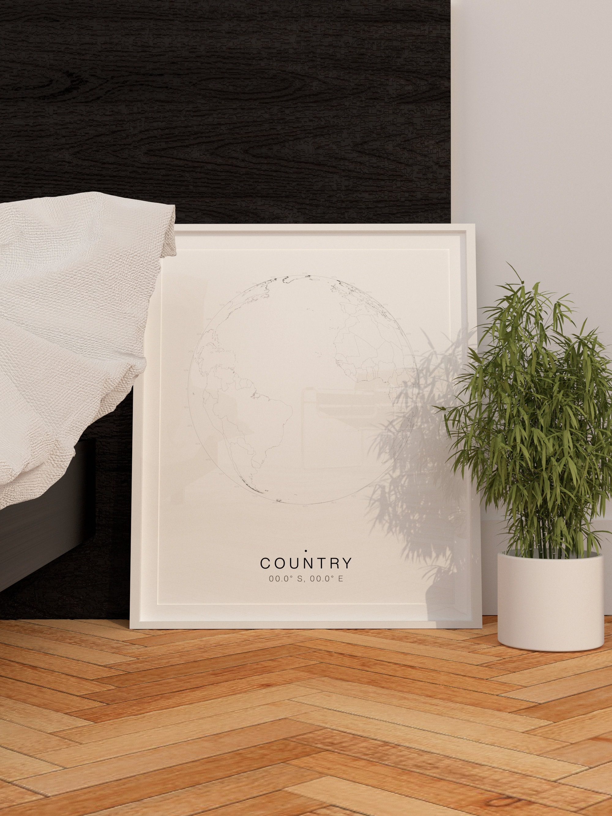 Custom Country Map . Minimalist Map . Digital Download - Etsy