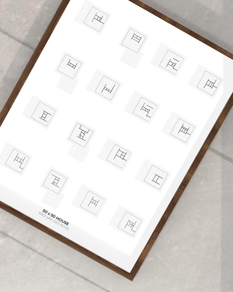 Ludwig Mies Van Der Rohe . 50x50 House . Minimal Architecture ...