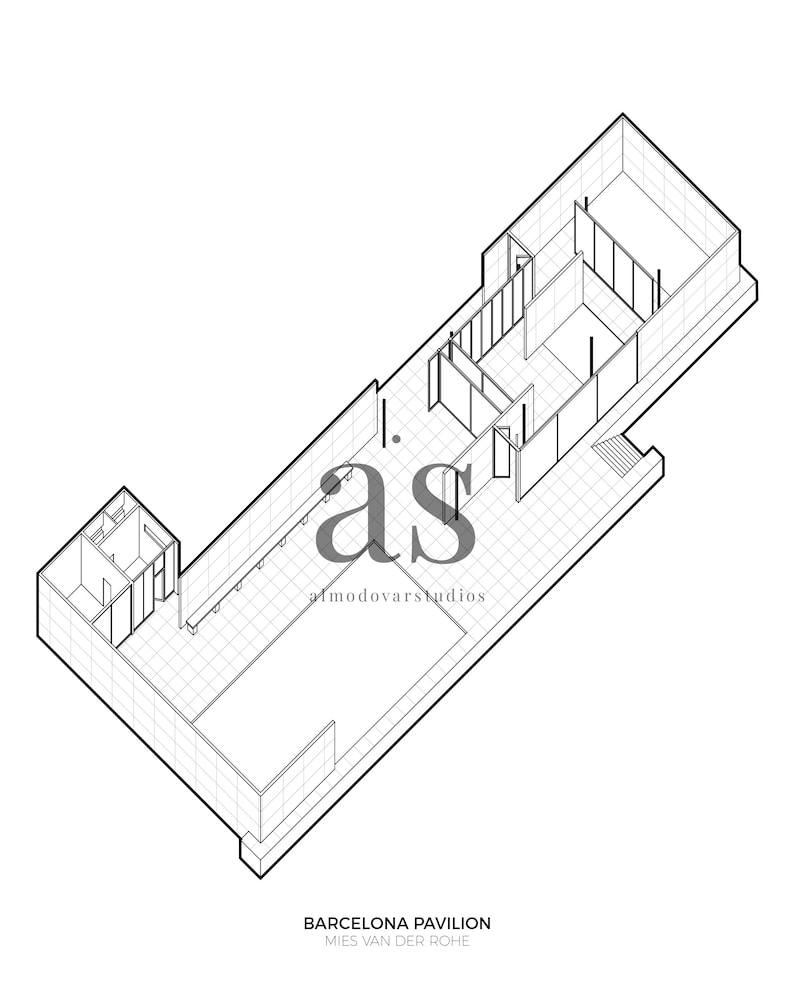 Ludwig Mies Van Der Rohe . Barcelona Pavilion . Minimal Architecture ...