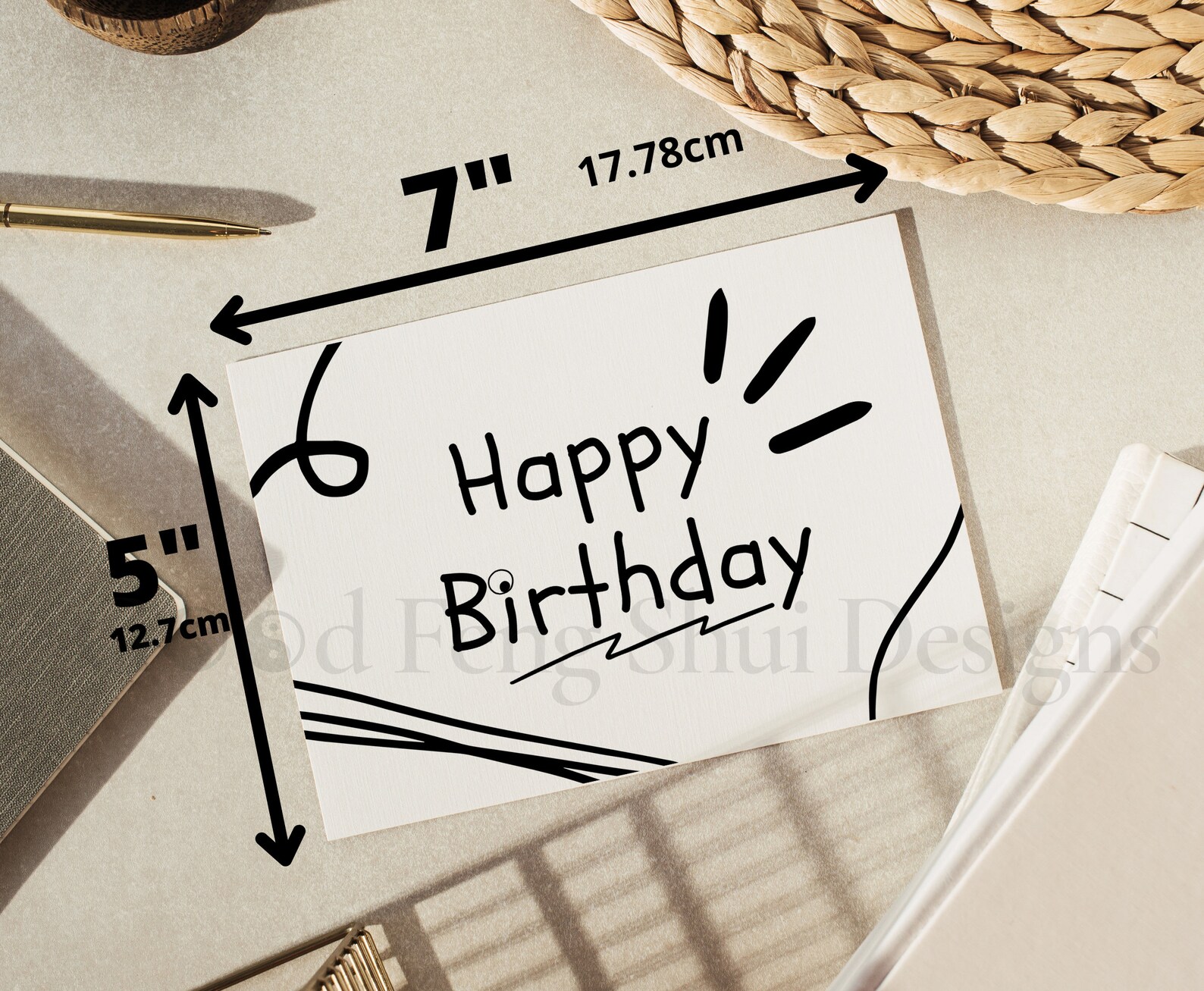 Printable Line Art Birthday Card, Happy Birthday Card, Friend Bday Card ...