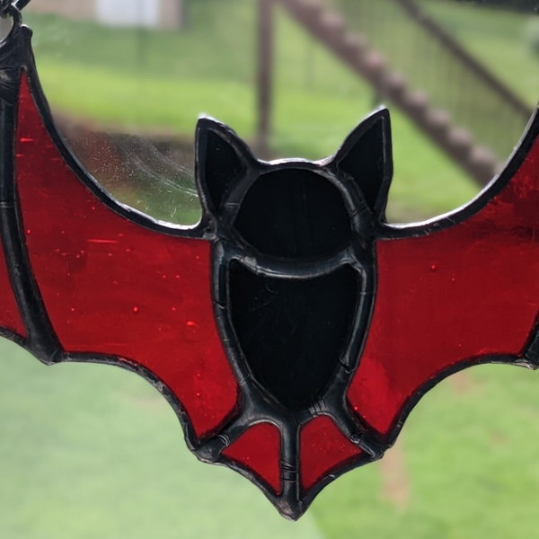 Stained Glass Red - Etsy