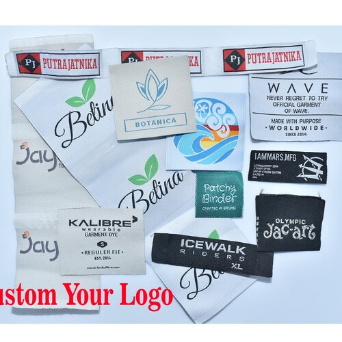 600 Custom Woven Clothing Labels Hem Tags Custom Clothing - Etsy