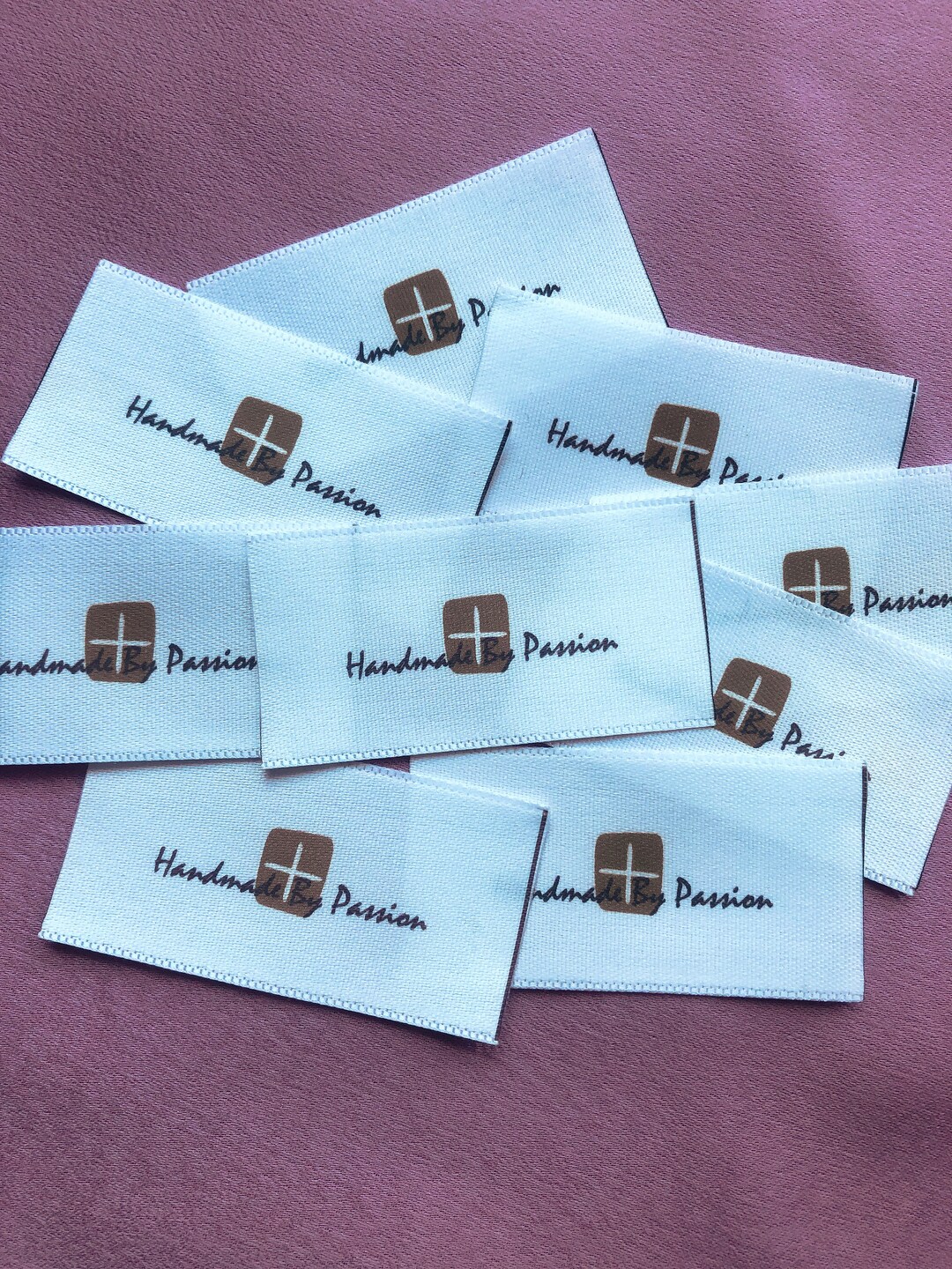 Satin Tag Set, Clothing Tags, Custom Satin Logo Tags, Personalized ...