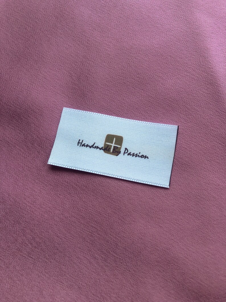 Satin Tag Set, Clothing Tags, Custom Satin Logo Tags, Personalized ...