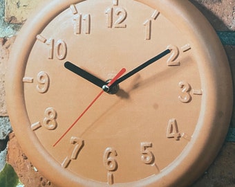 Terracotta Clock - Etsy